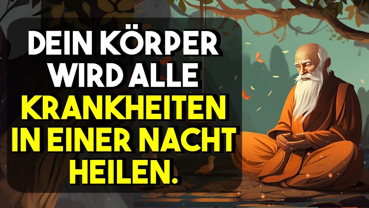Der Körper wird die ganze Nacht lang Krankheiten heilen. Buddha ...
